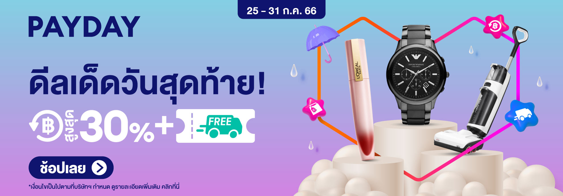 Lazada.co.th - ช้อปปิ้งออนไลน์ รับเครดิตเงินคืน 10% ส่งฟรีทุกวัน