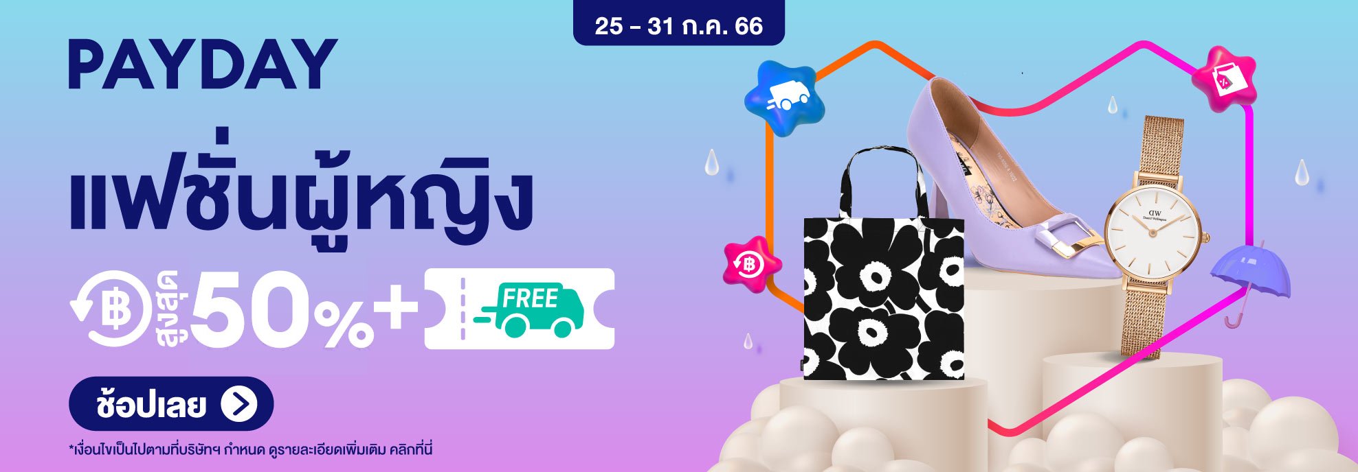 Lazada.co.th - ช้อปปิ้งออนไลน์ รับเครดิตเงินคืน 10% ส่งฟรีทุกวัน